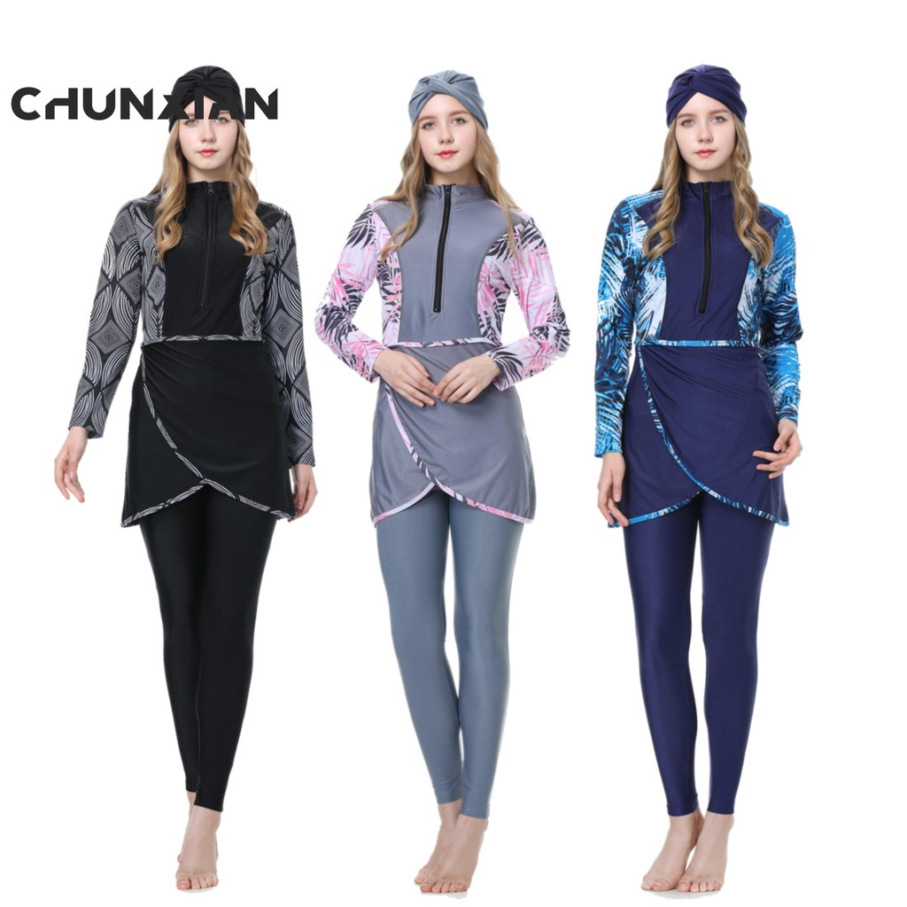 Islamic Women Swimwear Full Coverage bathing suits Swimsuit Muslim ...