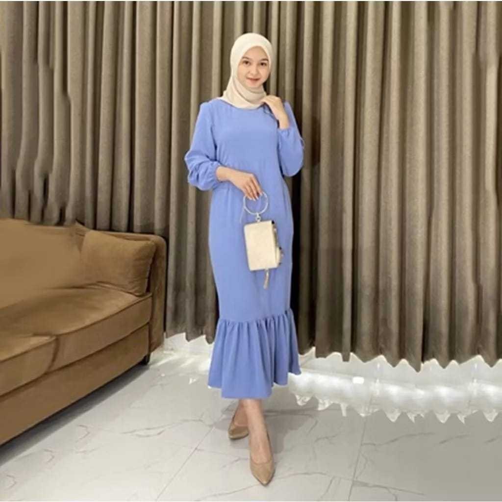 Zenke - ZER dress ASIKA Ruffle Bottom / ARA dress / Korean Look dress ...