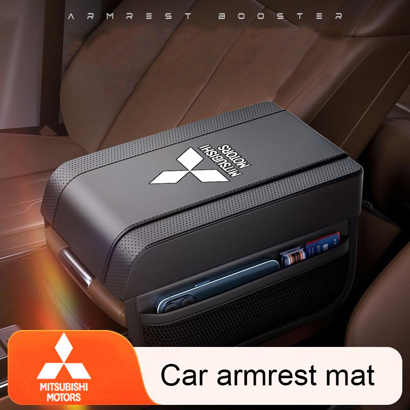 Car Armrest Box Pad Center Console Armrest Box Leather Car Console ...