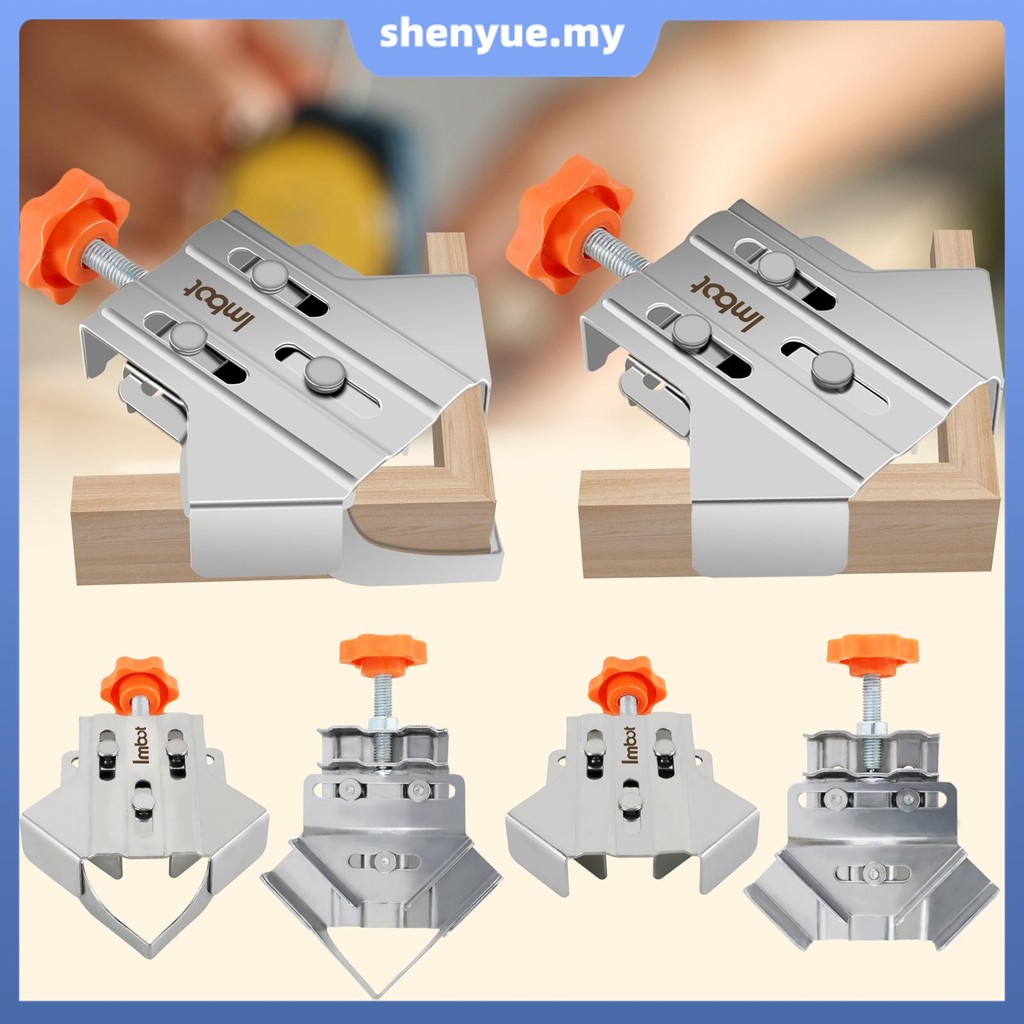 2/4Pcs Woodworking Right Angle Clamp 90 Degree Corner Clamp Open and ...