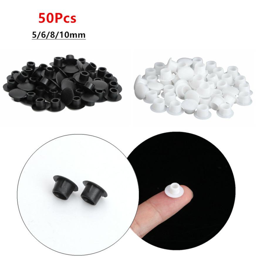 Yartina Pack of 50 Screw Caps Covers Flush Type Plastic Hole Plugs Button Tops for Chair Cabinet Cupboard Shelf Shopee Malaysia