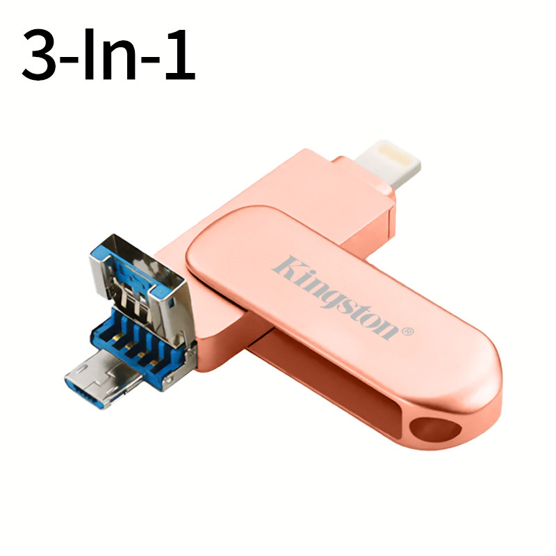 3 in 1 Kingston 2TB USB 3.0 Flash Drive Pendrive Metal Waterproof Flash ...