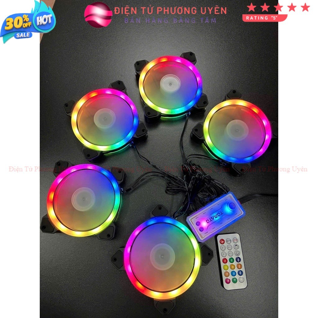 Radiator Fan, Tomato V1 Led RGB Fan - Coolmoon Hub Synchronization ...