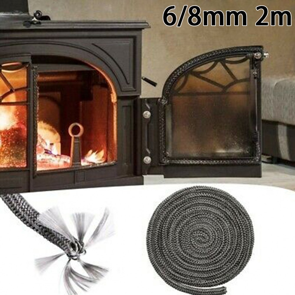 【EVER】Fiberglass Rope Seal Fire Rope Log Burner Wood Burning Stove 1pcs ...