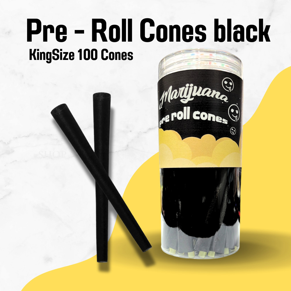 rolled cone Black kss 100 cones Wrapping Paper Roll Finished Rolls With ...