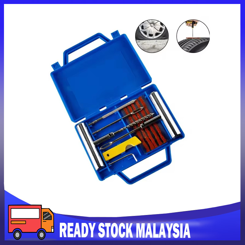 1 Set Tire Repair Kit Car Motorcycle Bike Emergency Heavy Duty Tubeless ...