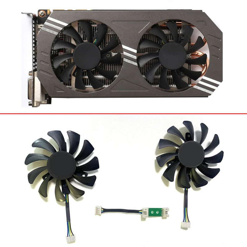 NEW GA81S2U 75MM GTX970 Cooler Fan Replacement For ZOTAC GeForce GTX ...