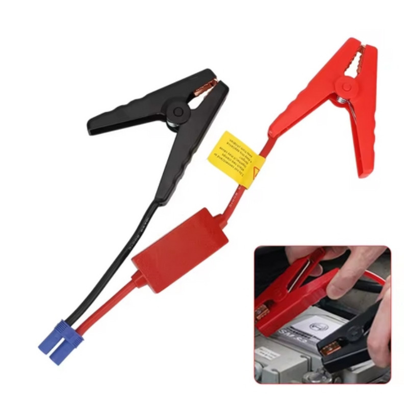 Emergency Battery Jump Cable Clamps With EC5 Plug Connector 12V Starting Device Jump Starter ...