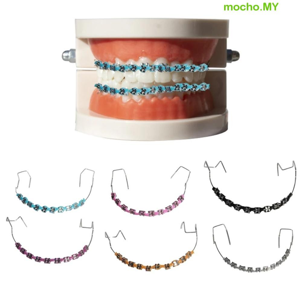 MOCHO 1 Pair Temporary Tooth Decoration, with Metal Wires Fake Brackets ...