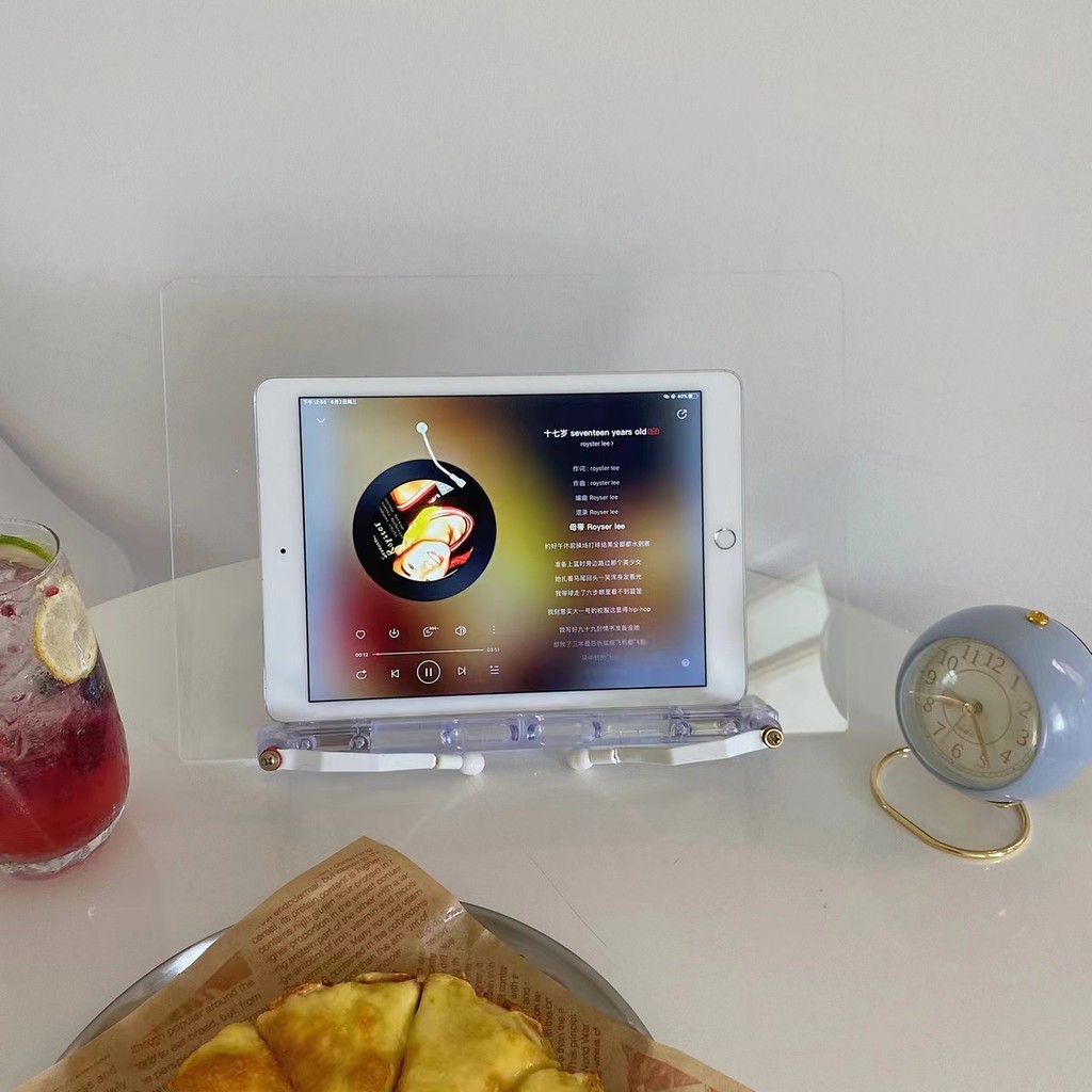 Acrylic Reading Rack Liftable Transparent Korean ins Tablet iPad Stand ...