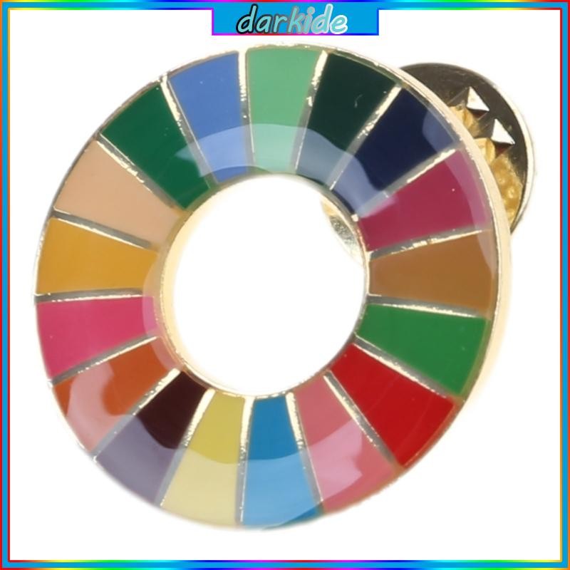 Dark Sustainable Development Goals SDG Badge Rainbow Badge Party Unisex ...