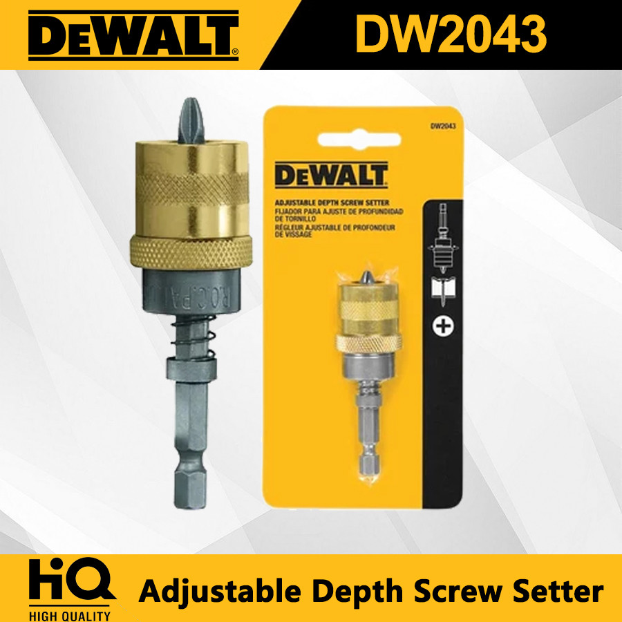 DEWALT 1/4'' Adjustable Depth Screw Setter Phillips Bit Power Tool ...