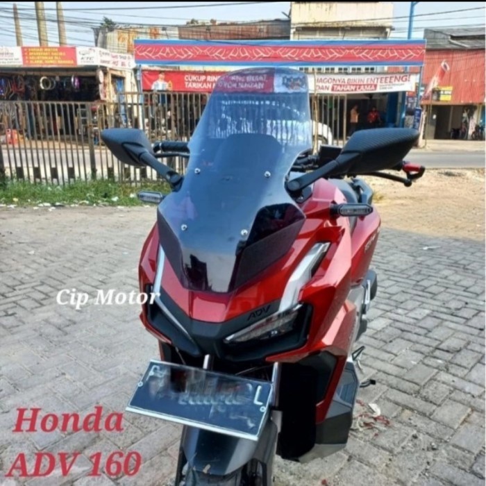 HITAM Visor Windshield ADV 160 2022 2023 tall Black Clear Smoke Rayben ...