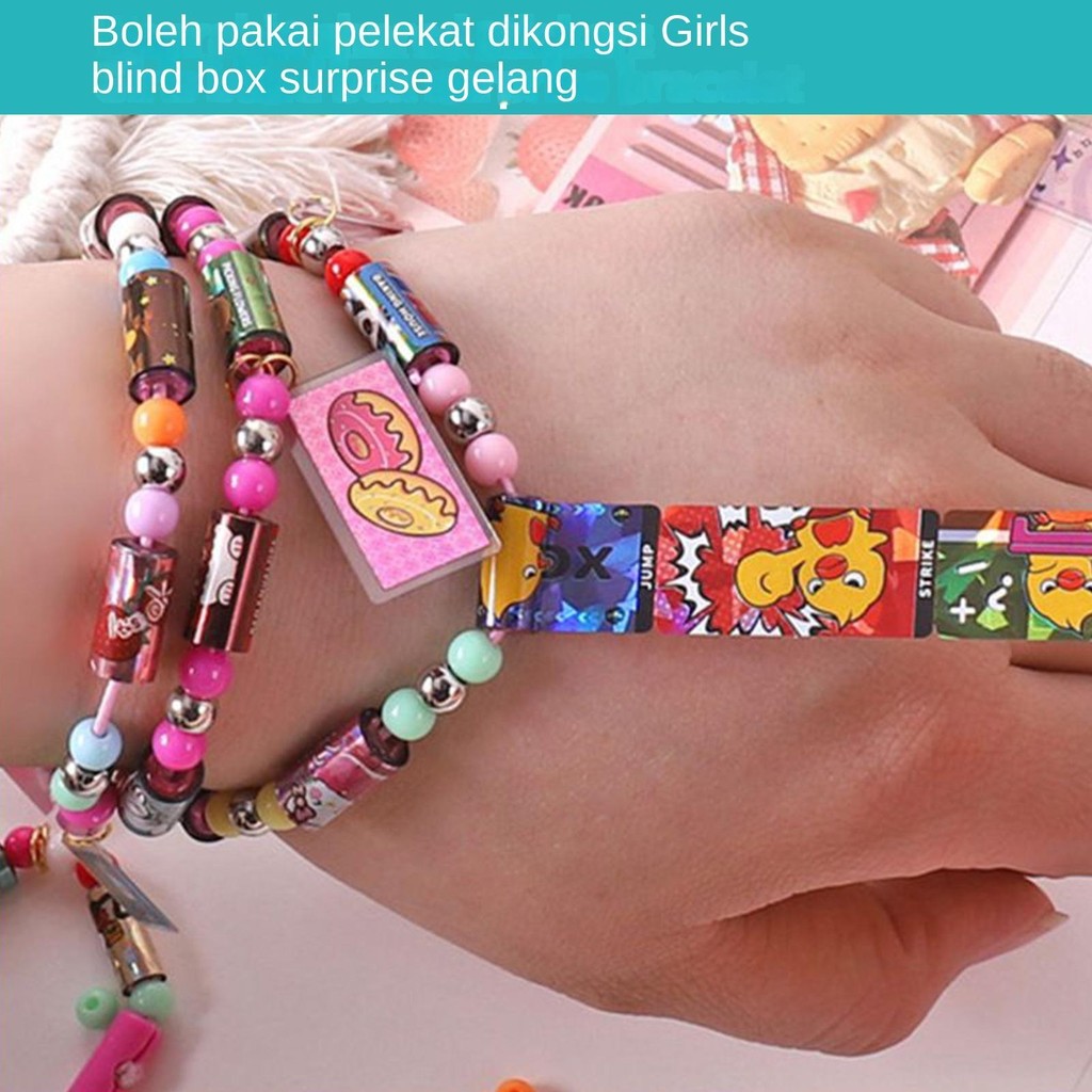 Sticker Roll Bracelet Bracelet Making Charm Kit With 160 Decals ...