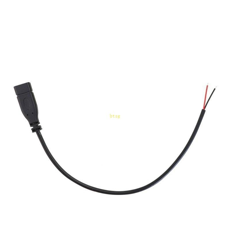 BT Type C Pigtail Cable Extension Power Cable USB C to 2 Pin Bare Wire Open End Connectors Type ...