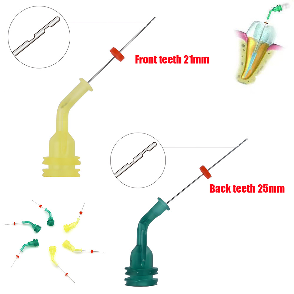 Dental materials Dental flushing head Curved flushing head Root canal ...