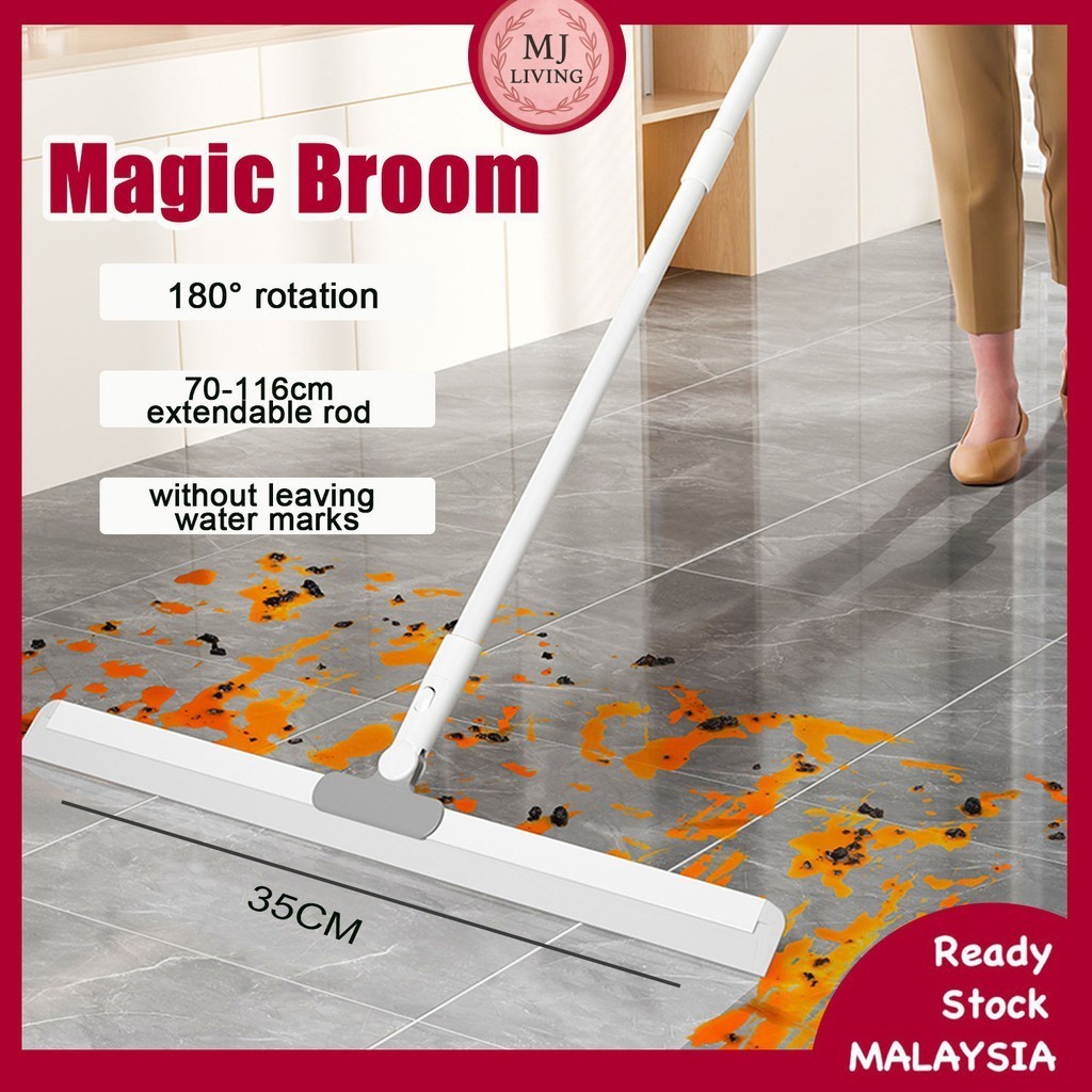 3 IN 1 Floor Squeegee Magic Broom Silicone 180° Multifunctional ...