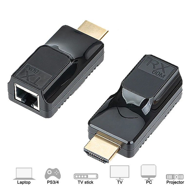 HDMI to RJ45 Network HDMI Repeater/Extender Transmitter Receiver Over ...