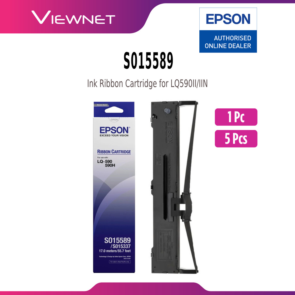 [100% ORIGINAL] EPSON LQ-590II LQ590II / LQ-590IIN LQ590IIN INK RIBBON ...