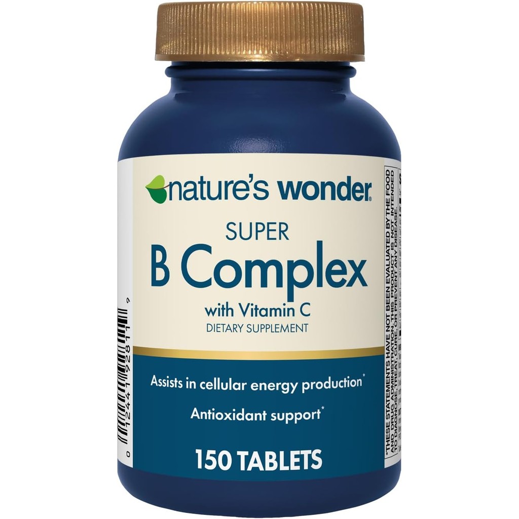 Nature's Wonder Super B Multivitamin C, Vitamin B12 and Folic Acid ...