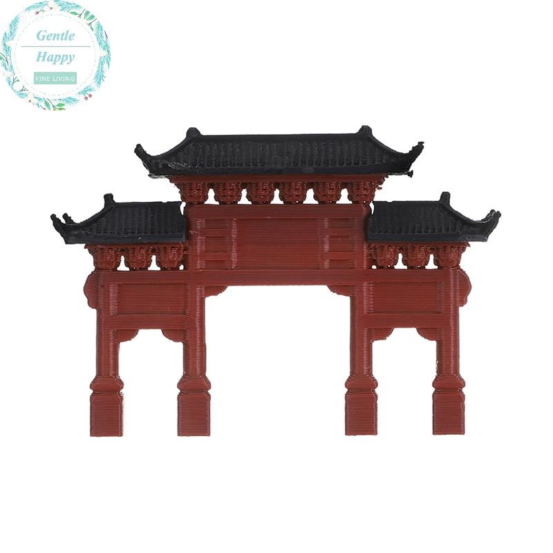 GentleHappy Mini Archway Statue Ancient Building Model Japanese Garden ...