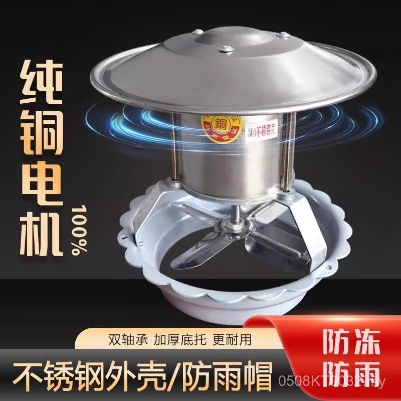 High-Power Exhaust Fan Chimney Powerful Anti-Falling Pure Copper ...