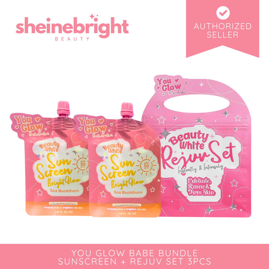 YOU GLOW BABE 2 Sunscreens + 1 Beauty White Rejuvenating Set BEAUTY ...