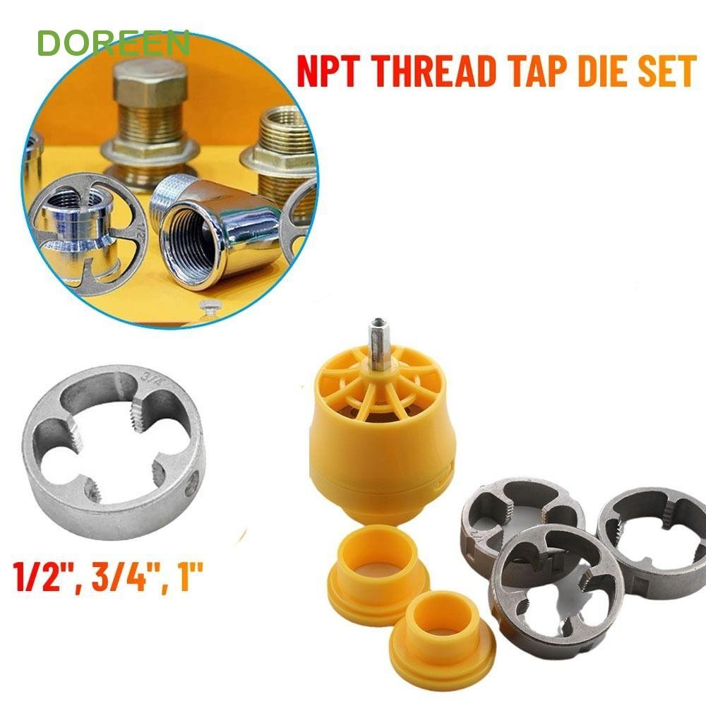 DOREEN NPT Thread Tap Die, Electric Drill Modified Threading Water Pipe Threading Device ...