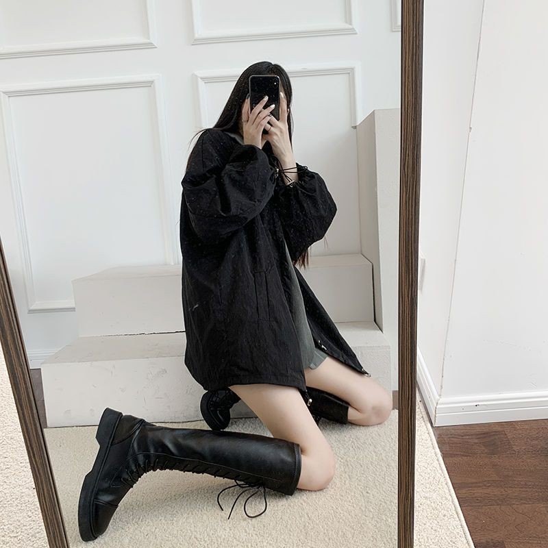 Boots Knight Long Tube Martin Boots Women 2025 British Slimmer Look Not ...
