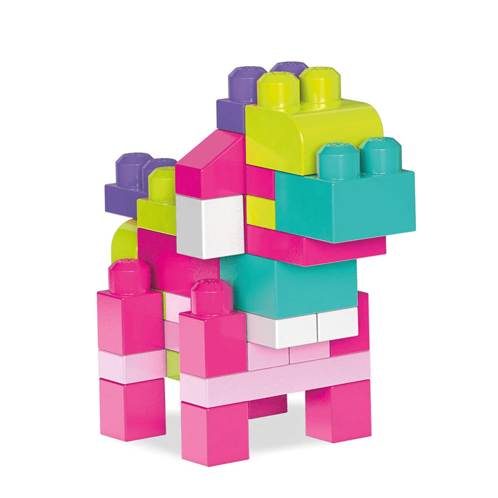 Mega Bloks Pink First Builders Big Building Bag 60 Pieces | Shopee Malaysia