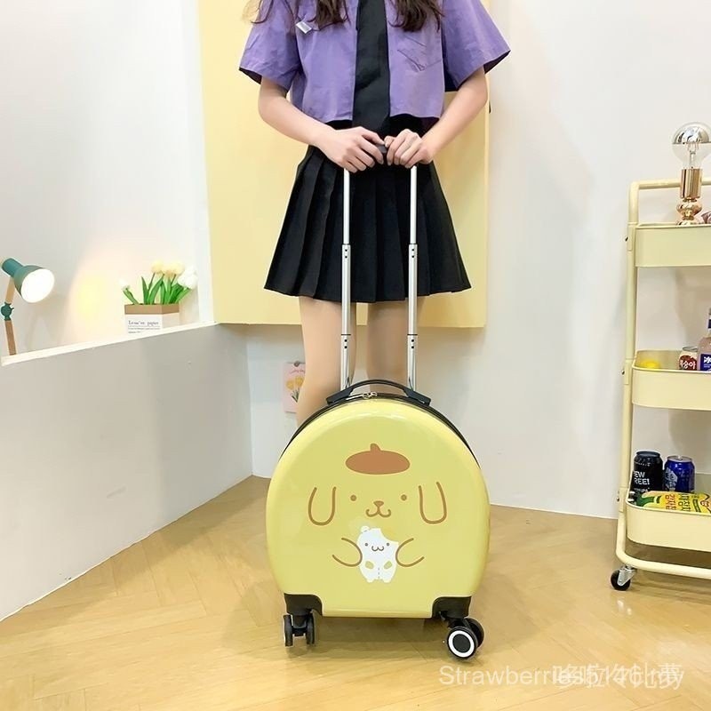 Kuromi Suitcase Small Cute Suitcase Universal Wheel Pudding Dog Trolley ...