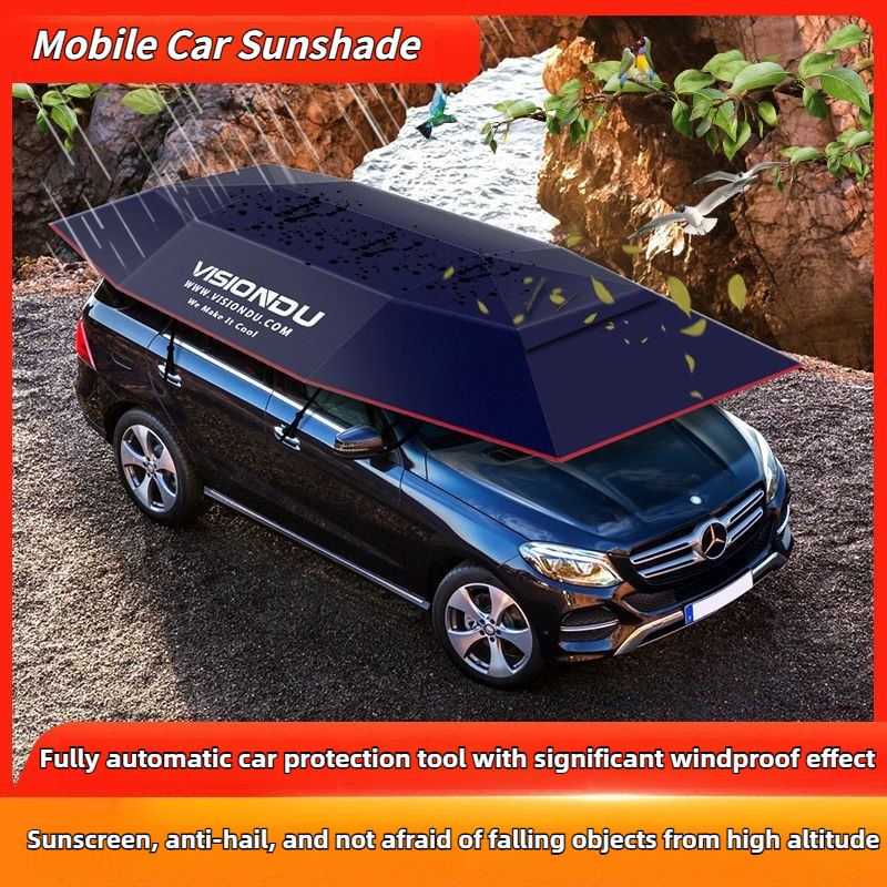 Fully Automatic Car Canopy Foldable Mobile Car Canopy Outdoor Sun ...