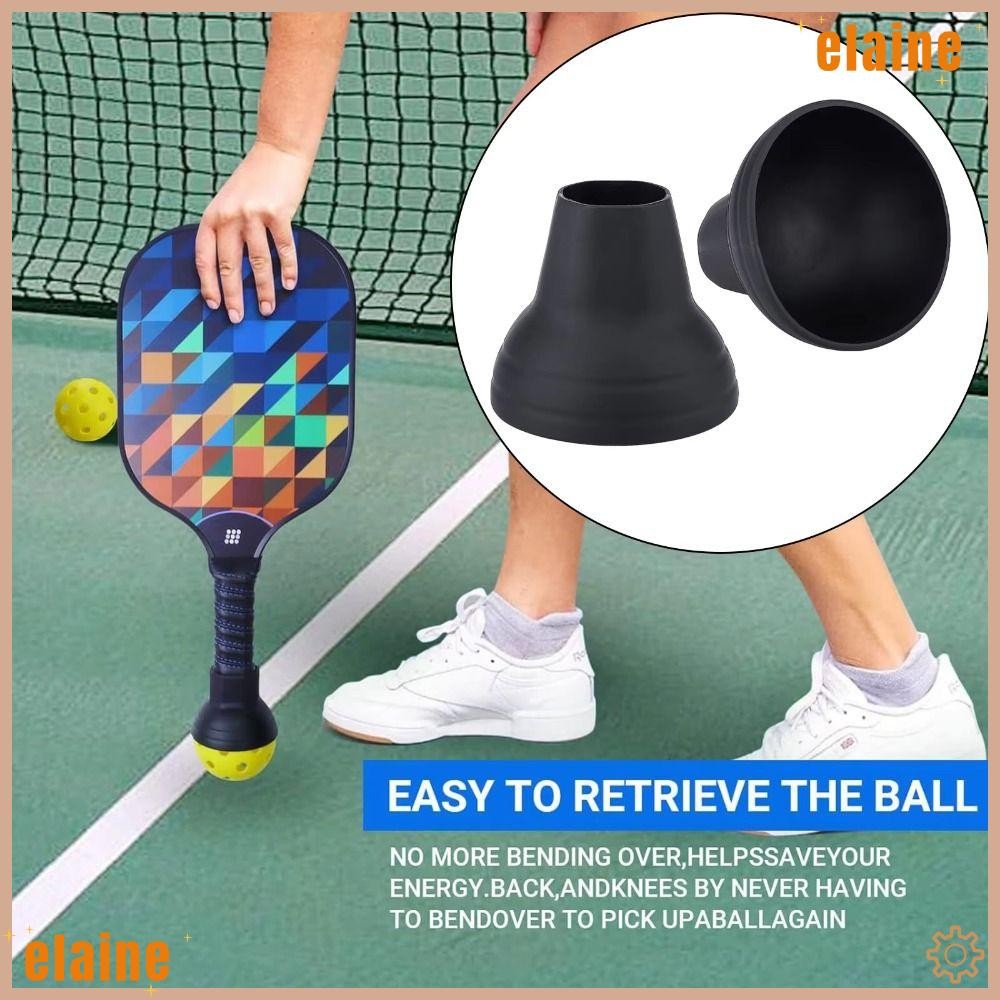 ELAINE2 Pickleball Balls Retriever Picker, Easy Attaches Silicone ...
