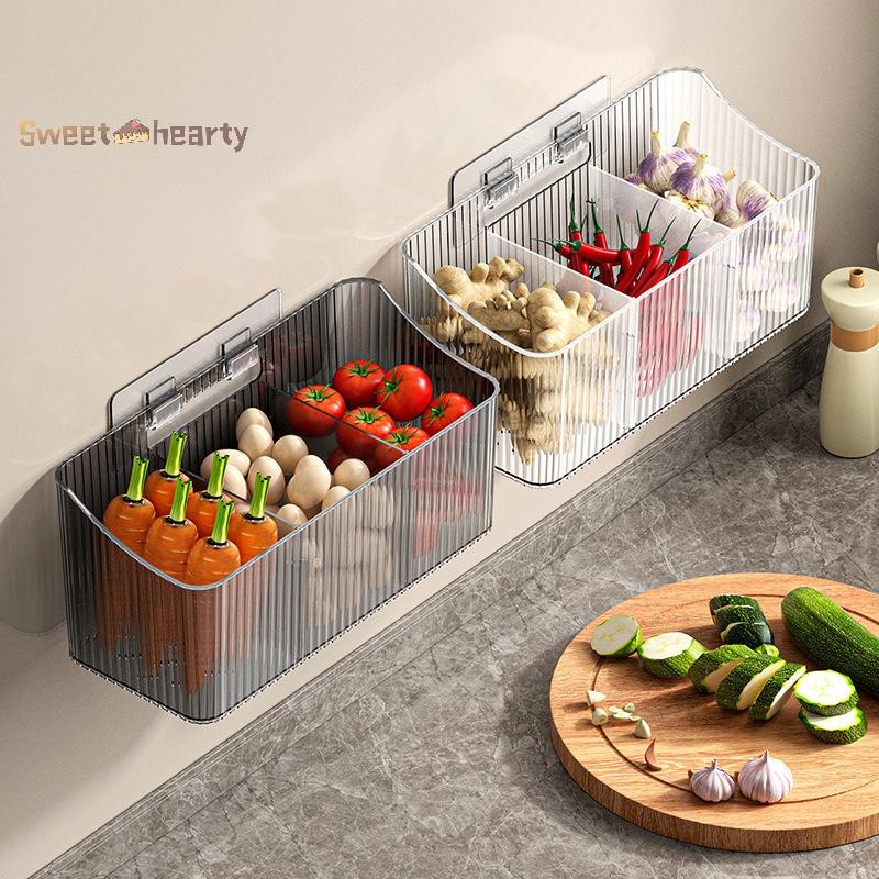 [Sweethearty] Kitchen Ginger Garlic Onion Storage Rack Storage Box ...