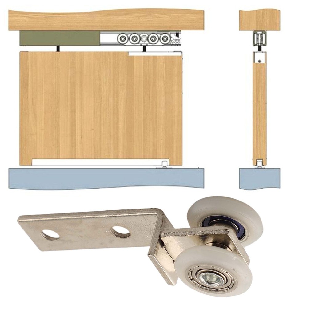 【SWTDRM】Sliding Door Pulley Hanging Track Pulley Block for Smooth ...