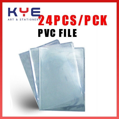 [24PCS/PCK] A4 Pvc File / Pvc Document Clear Holder / Fail Kertas ...