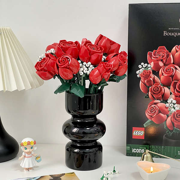 lego flower bouquet lego flower bouquet Blok Bangunan Pasu Lego Rose ...