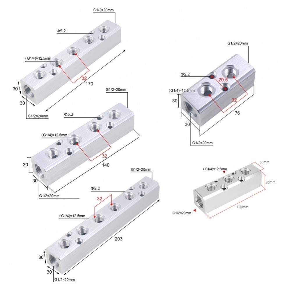 [BESTWFM] -Reliable Connection and Split Airflow Pneumatic Air Manifold ...