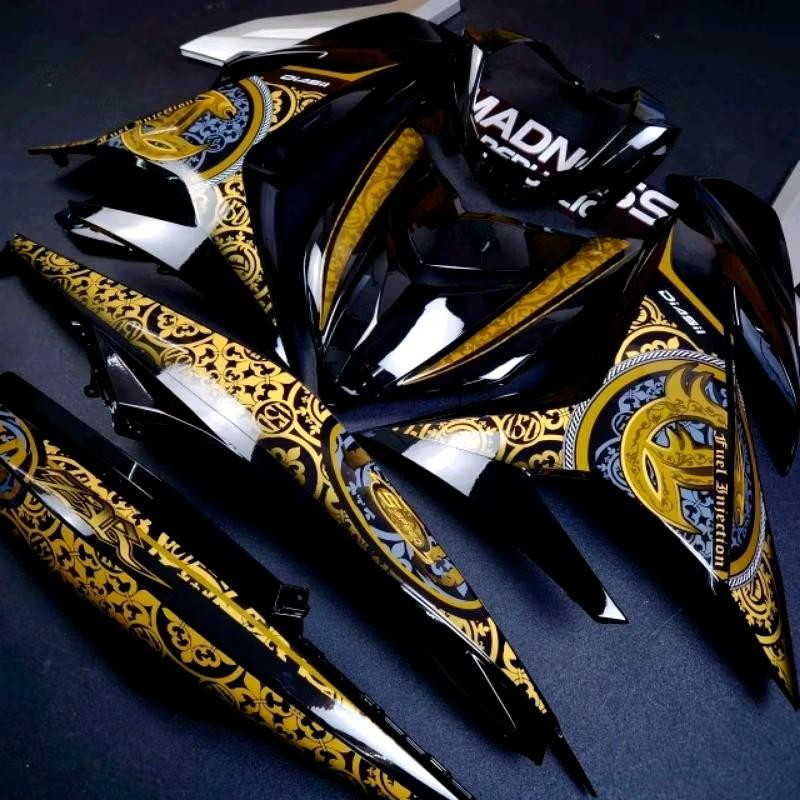 Y15 V1 V2 HITAM BATIK GOLD COVER SET TAMPAL SIAP STICKER | Shopee Malaysia