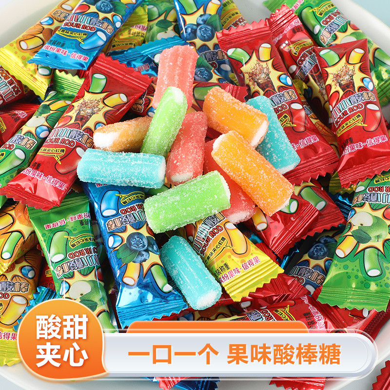 Mini Sour Lollipop Children Creative Fruit Flavored Gummy Influencer ...