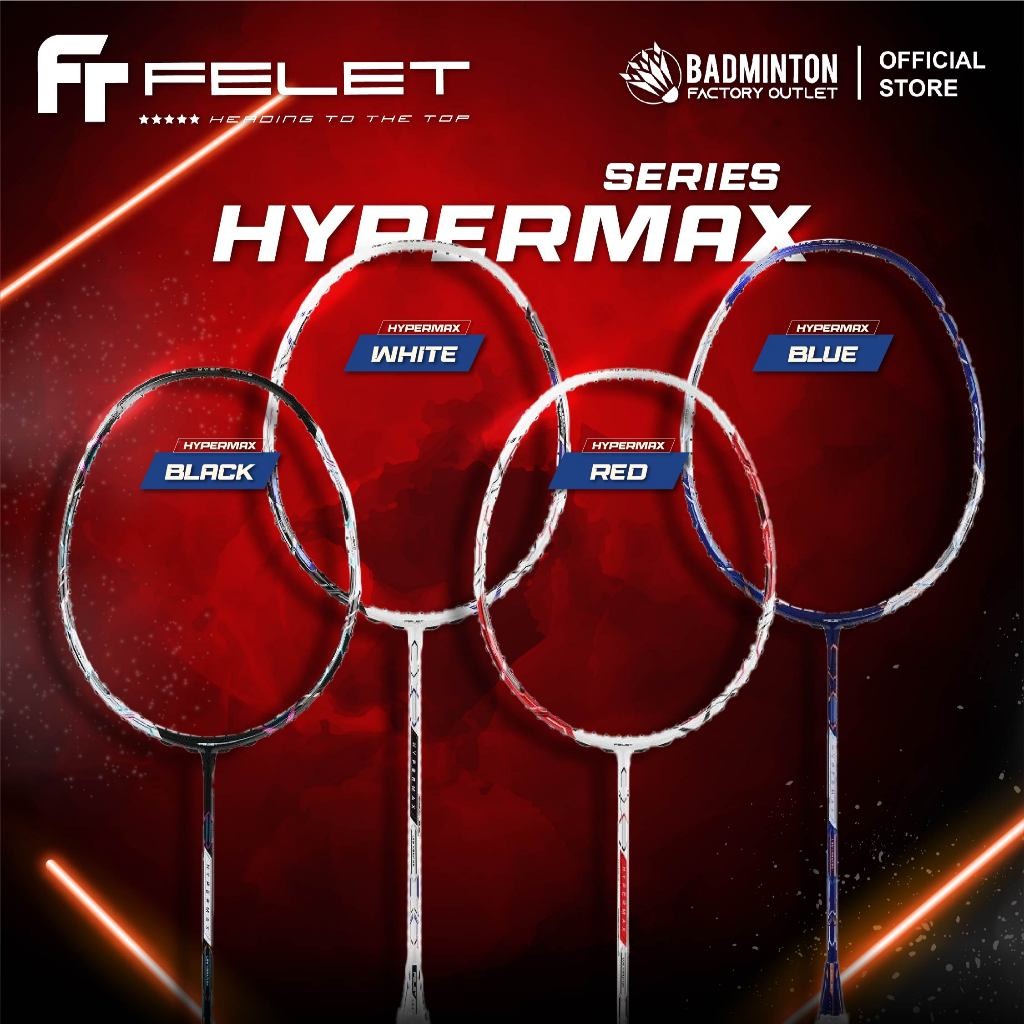 FELET Hypermax Badminton Racket | Advanced Series | 3U/4U G1 | Max ...