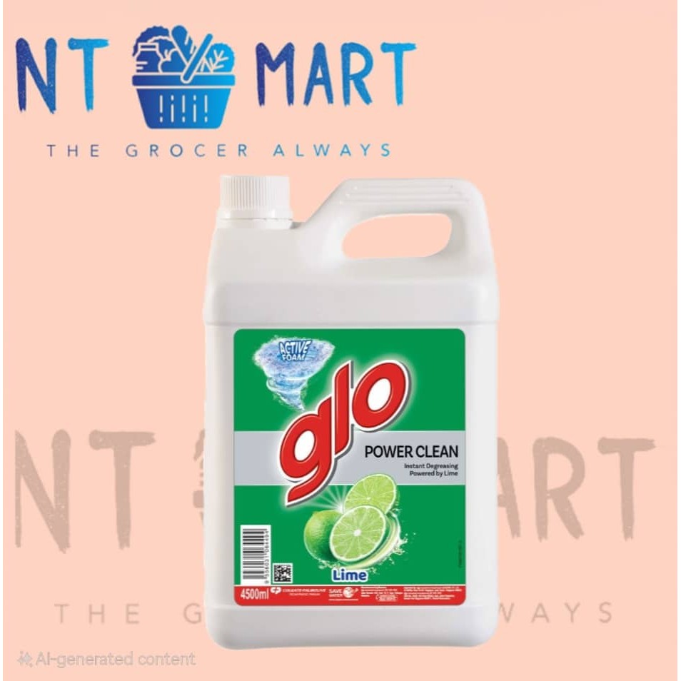 Glo Active Foam Lime Dishwash Liquid (4.5L) | Shopee Malaysia