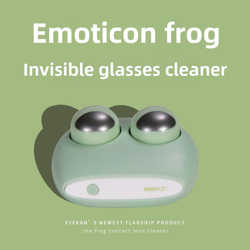 Eyekan Contact Lens Cleaner Emoticon Frog Electric Cosmetic Contact ...