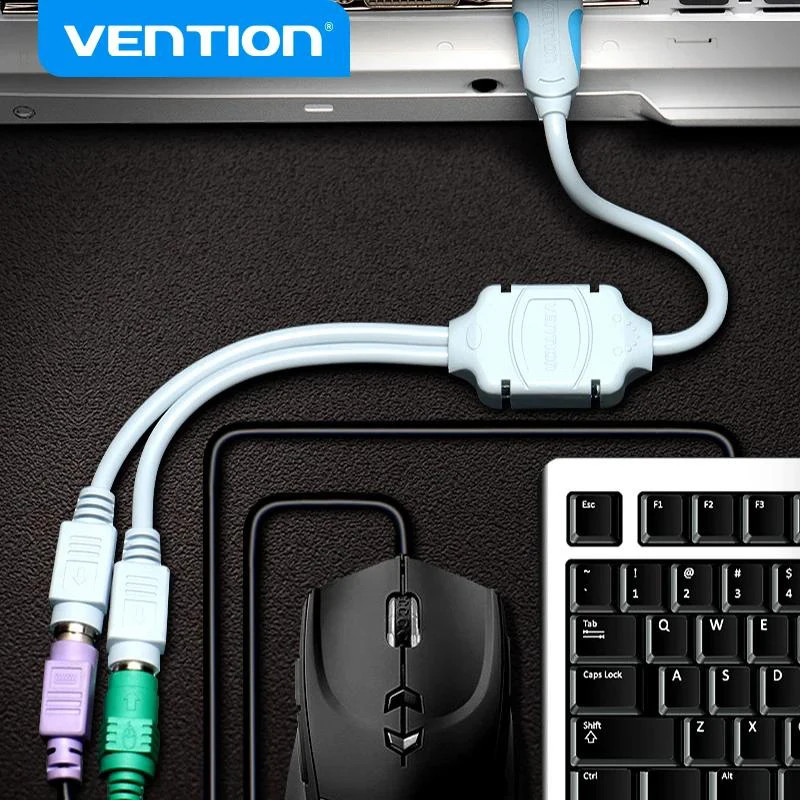 Vention USB to PS2 Converter Cable USB Male to PS/2 Female Adapter USB ...