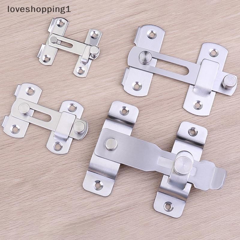 loveshopping1 Door Lock Guard Latch Bolt 90 180 Degree Stainless Steel ...