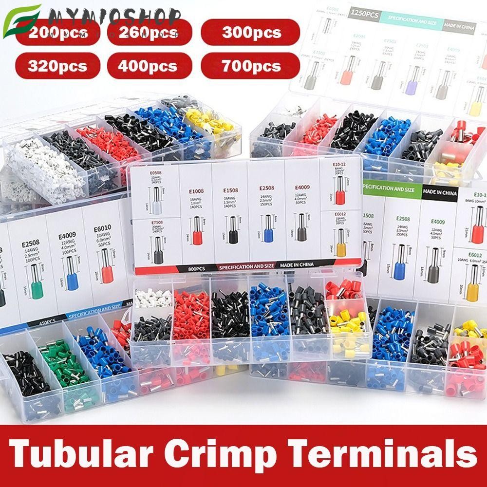 MIOSHOP Wire Ferrules Terminals, Box Set Assorted Size Cable End Crimps ...