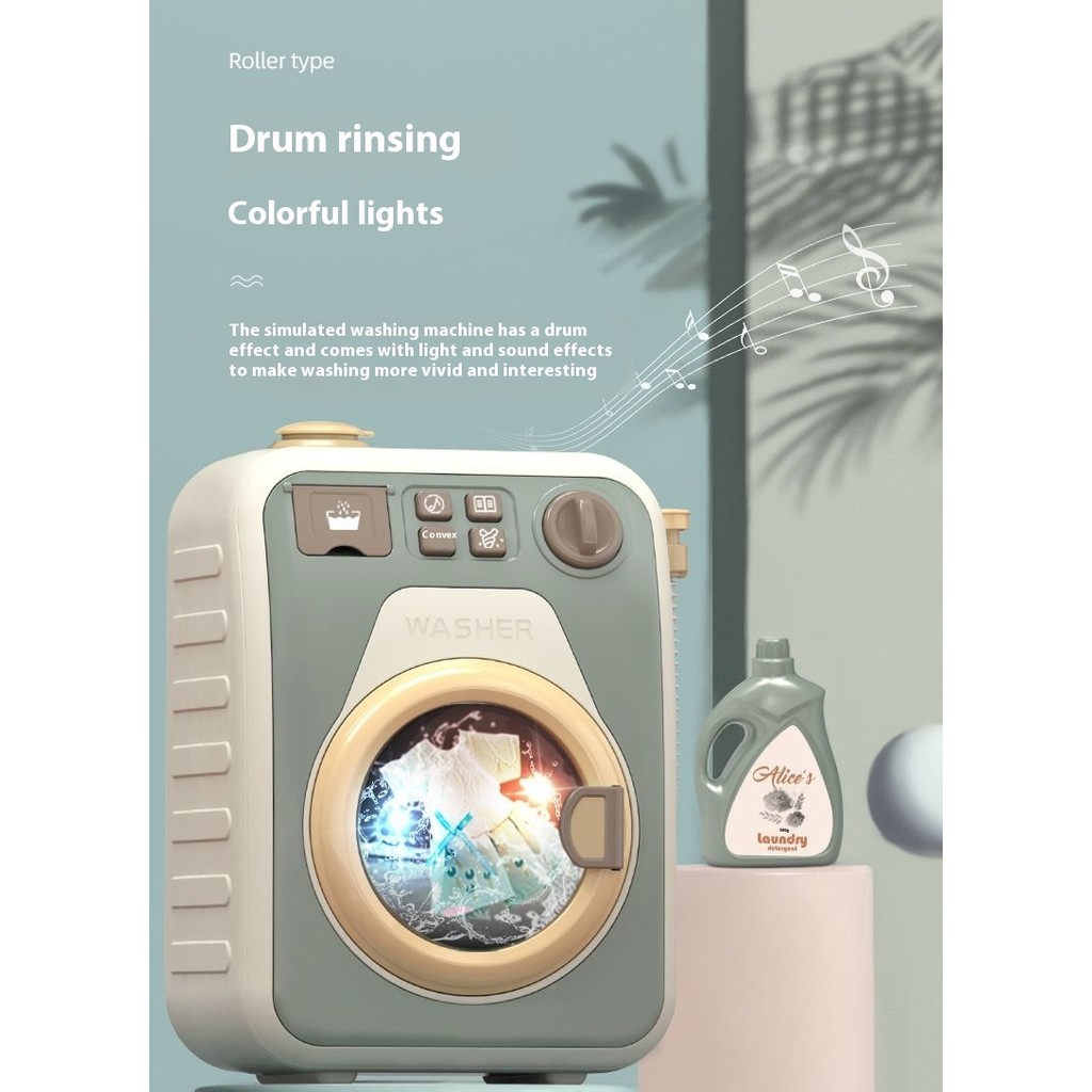 Children's Pretend Play Toy - Electric Simulated Washing Machine with ...