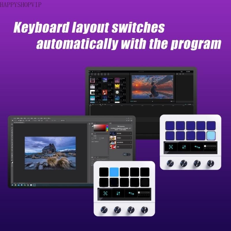 HSV LCD Button 10Keys Live Content Creation Controller StreamDeck Customs Button StreamDeck ...