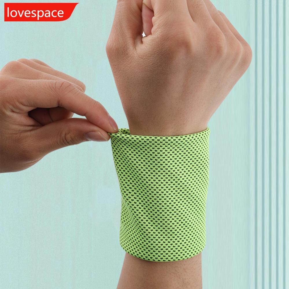 LOVESPACE Summer Ice Cooling Wrist Sweatband Tennis Sport Wristband ...