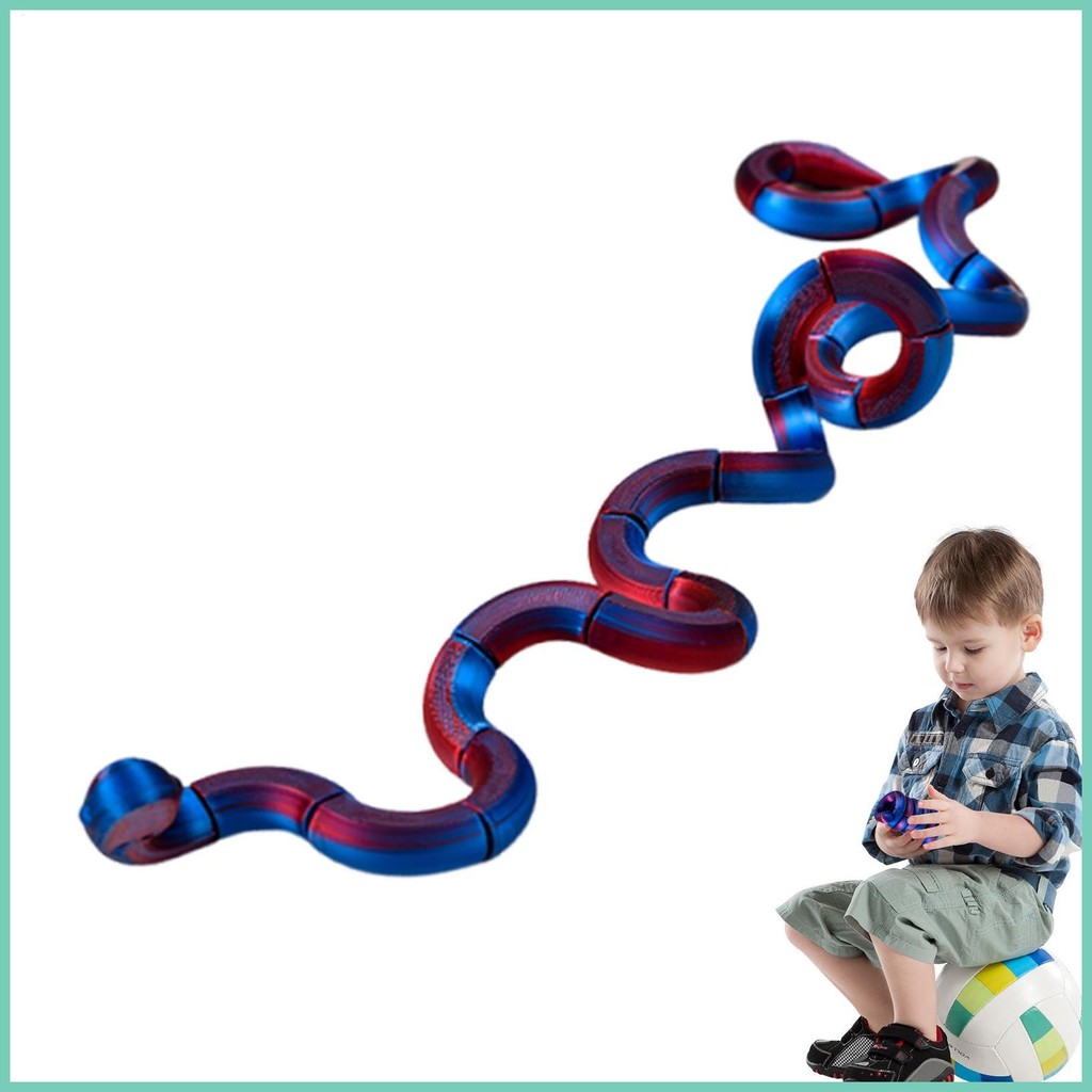 Snake Fidget Toy 3D Printed Realistic Snake Toys Portable Sensory Toys ...
